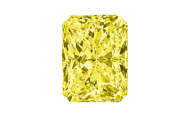 0.39 Carat Radiant Diamond Yellow Colour SI2 Clarity - EverettBrookes ...